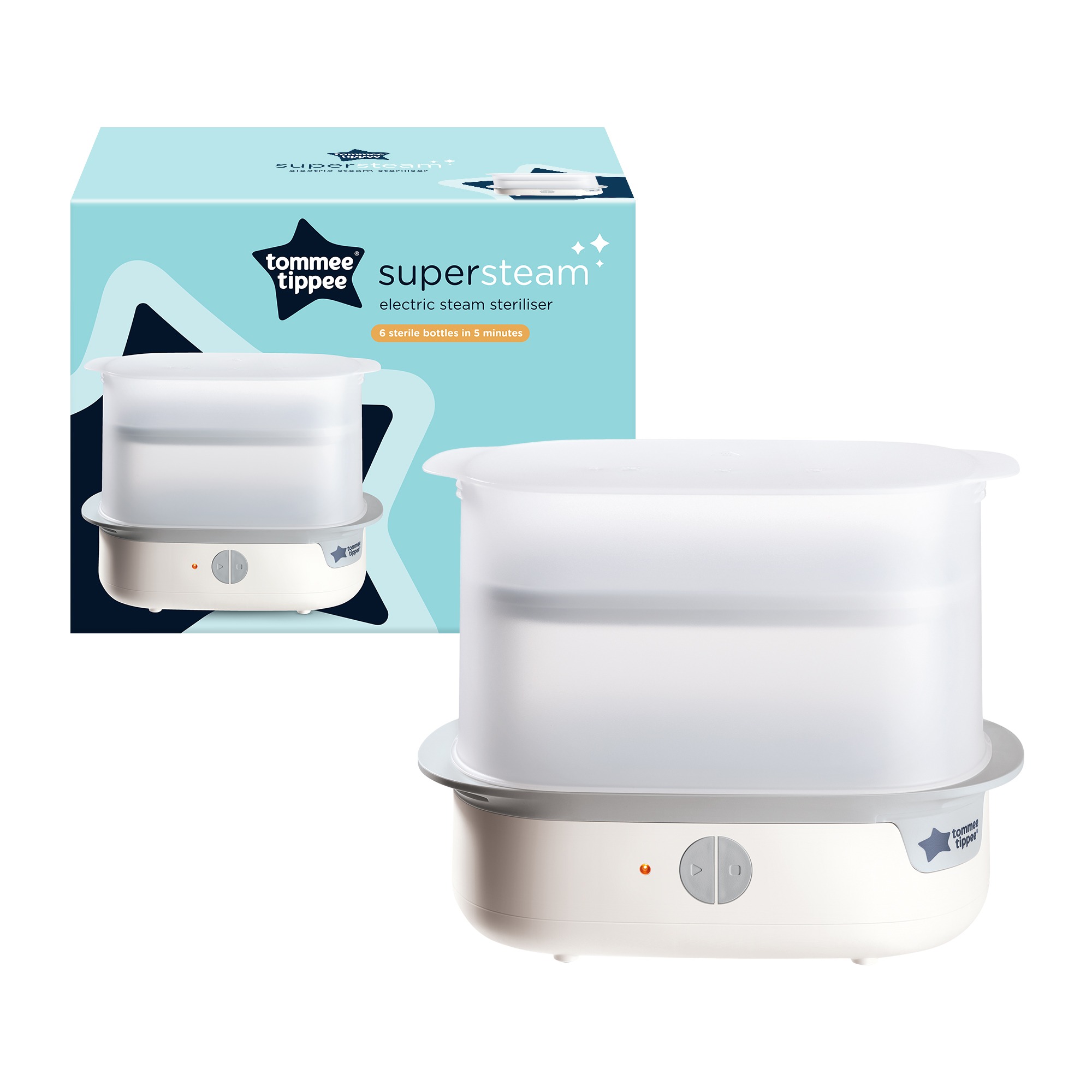 Super-Steam Electric Steam Steriliser - Tommee Tippee Store